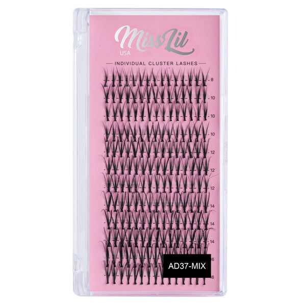 DIY Cluster eyelash extensions AD-37 Small MIX Tray | Miss Lil USA