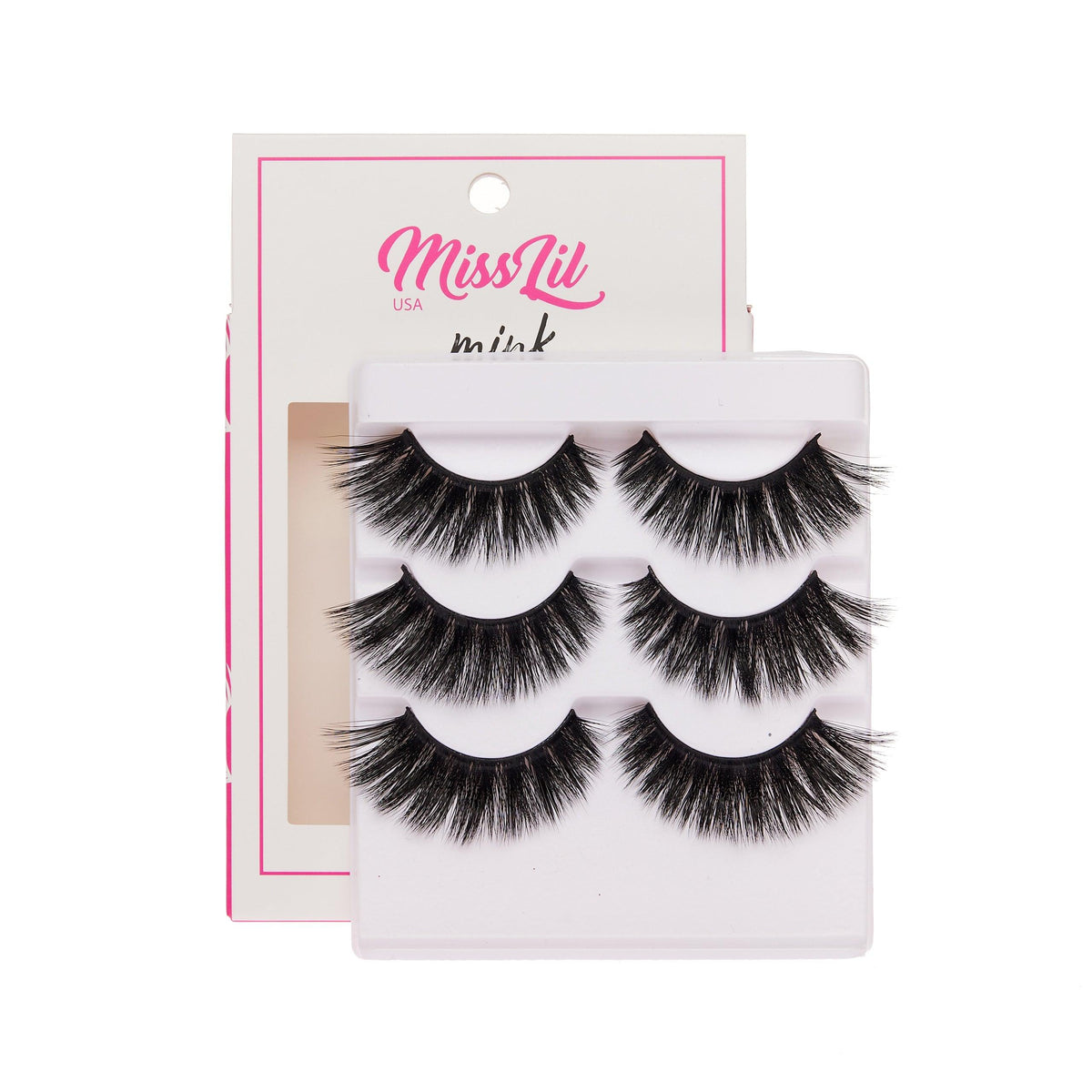 3-Pair Faux Mink Effect Eyelashes - Lash Party Collection #18 - Pack of ...
