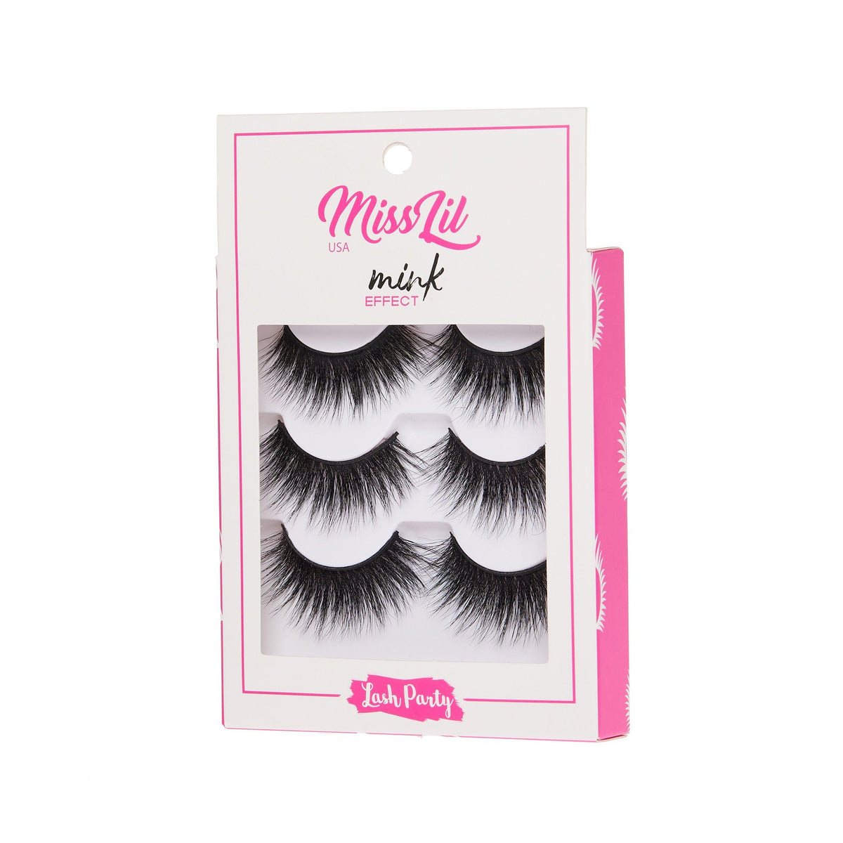 3-Pair Faux Mink Effect Eyelashes - Lash Party Collection #4 - Pack of ...