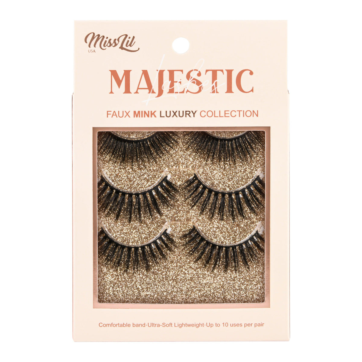 3 Pairs Lashes Majestic Collection #1 | Miss Lil USA